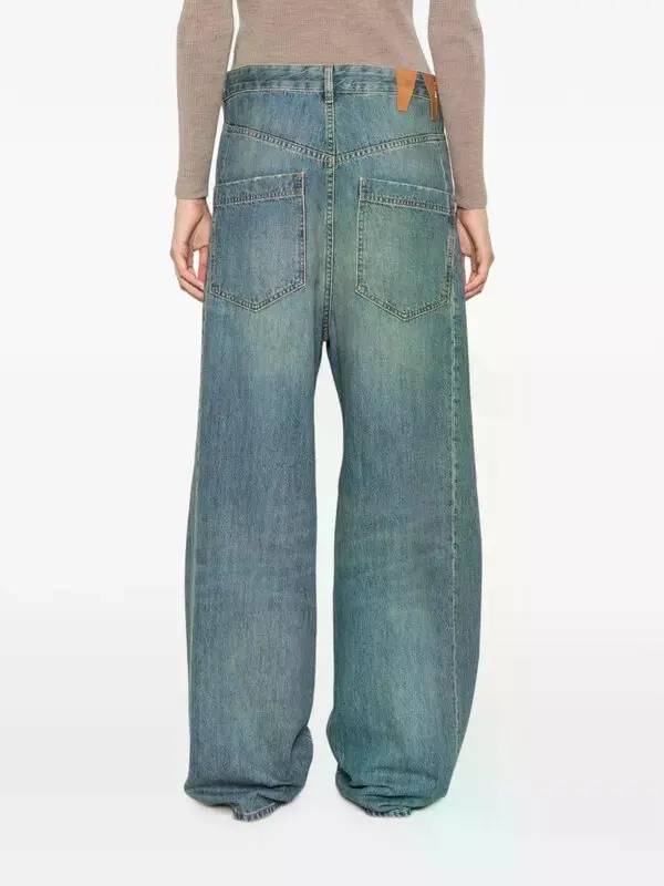 DARKPARK Asymmetric-waist Jeans