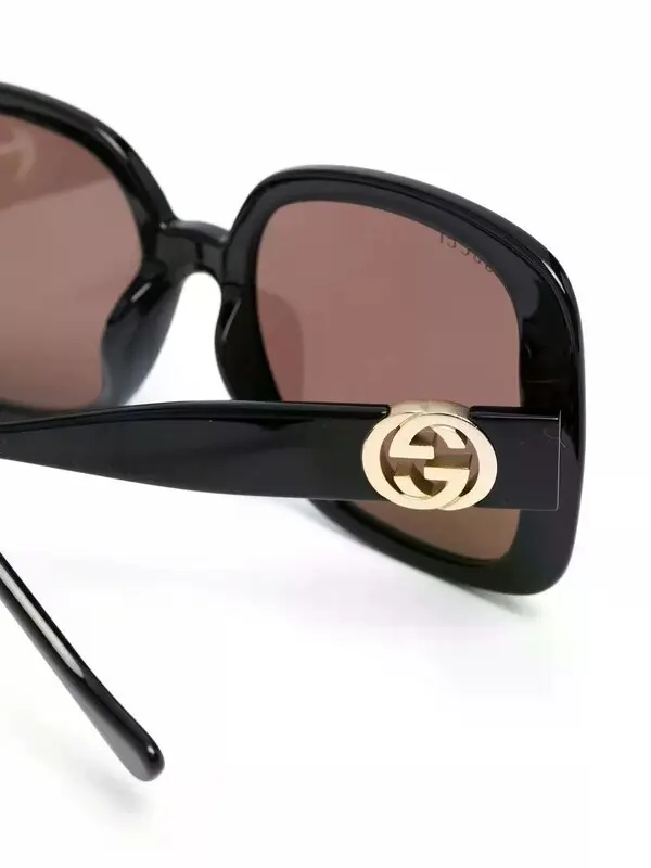 Gucci Square-frame Chain Sunglasses