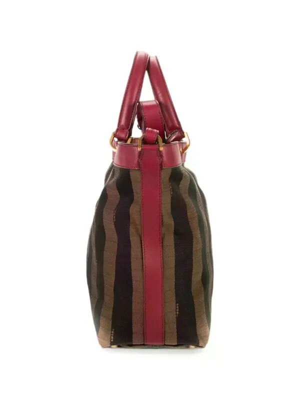 Fendi Medium Pequin Striped Tote Bag