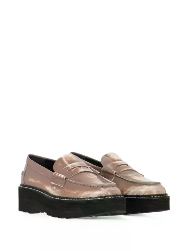 TOD'S Two-tone Platform Loafers