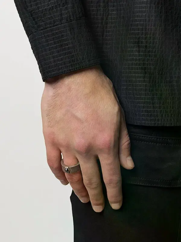 PARTS OF FOUR Sistema Ring With Hex Diamond