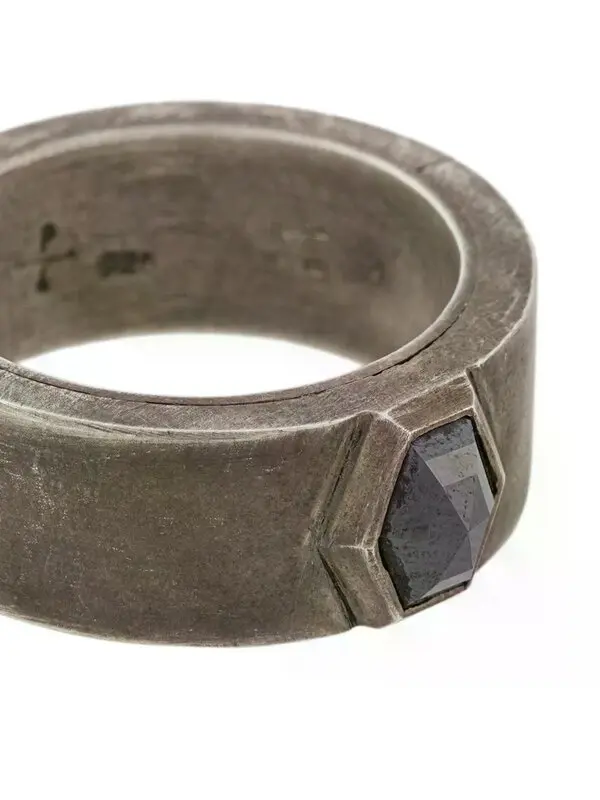 PARTS OF FOUR Sistema Ring With Hex Diamond