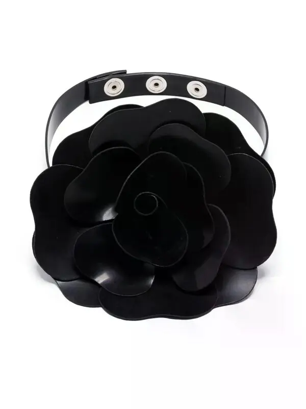 Philosophy Di Lorenzo Serafini Floral-appliqué Chocker Necklace - Black