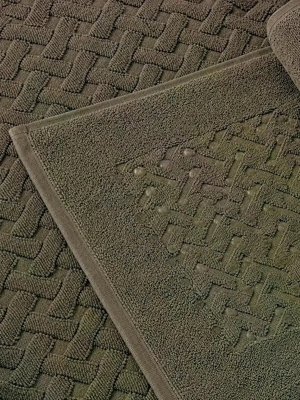 CU I SEEYOU Basket-weave Bath Mat