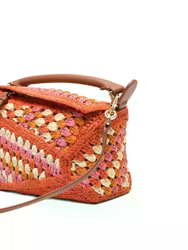 Loewe X Paula's Ibiza Puzzle Woven Clutch Bag