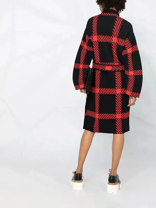 Stella McCartney Check-print Belted Dress