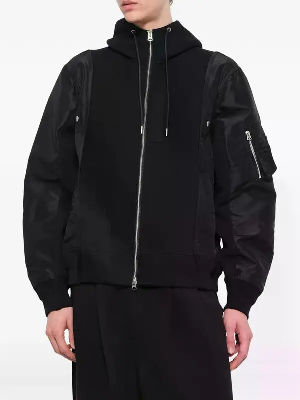 Sacai Panelled Sponge Sweat Hoodie