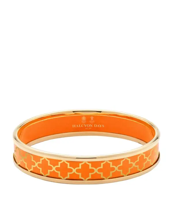 Halcyon Days Gold-plated Agama Bangle - Orange