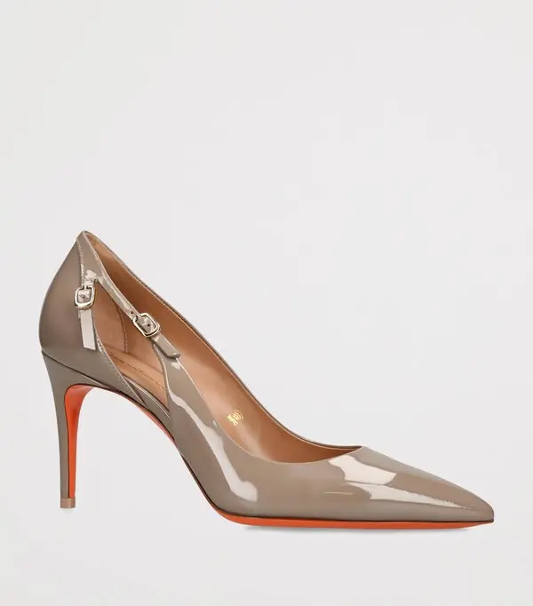 Santoni Patent Leather Audrey Pumps 10