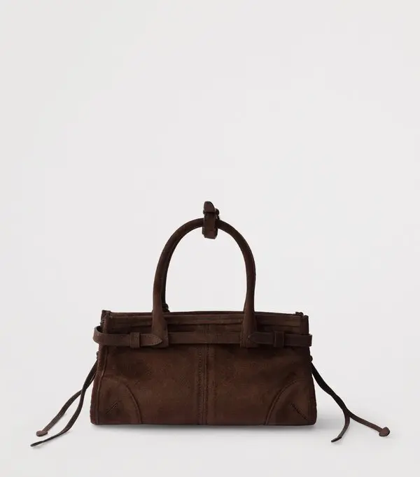 Prada Mini Suede Bonnie Top-handle Bag