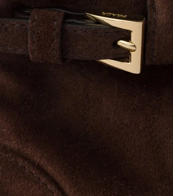 Prada Mini Suede Bonnie Top-handle Bag