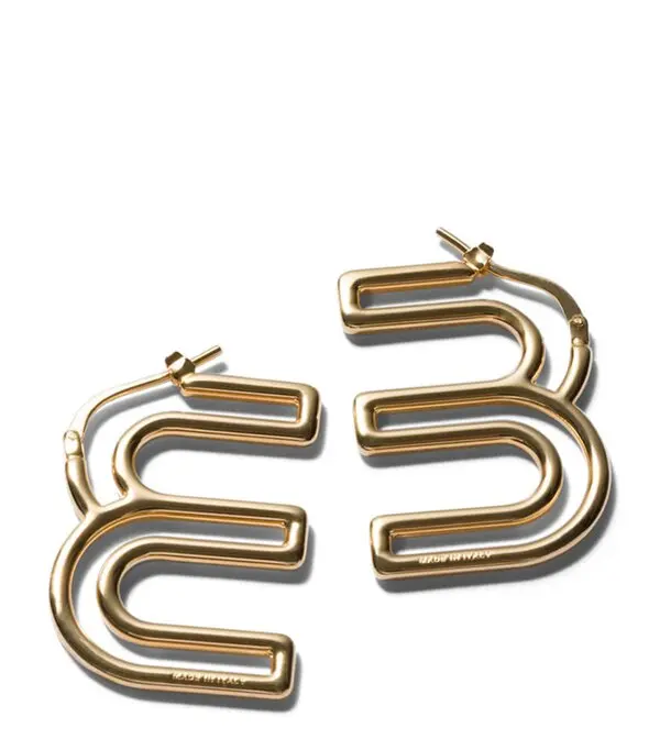 Miu Miu M Logo Earrings