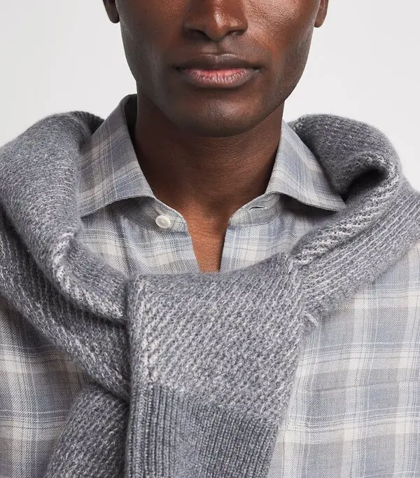 Ralph Lauren Purple Label Linen Check Shirt