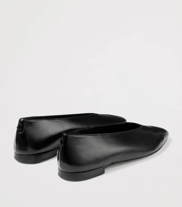 JIMMY CHOO Margo Leather Ballet Flats