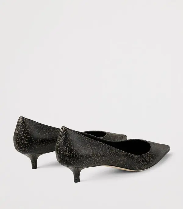 JIMMY CHOO Amelia 35 Crackled Leather Pumps