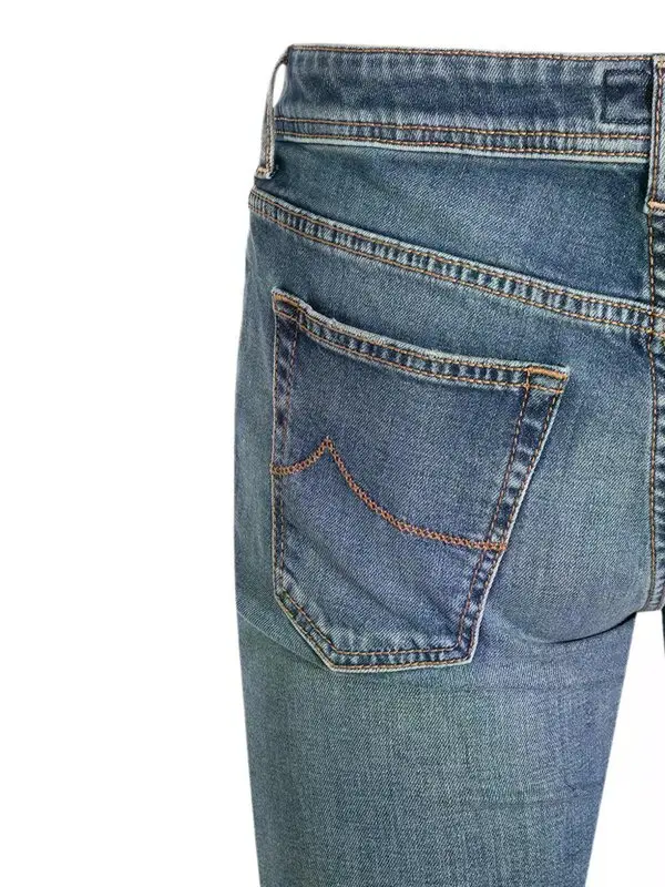 Jacob Cohen Faded-effect Whiskered Jeans