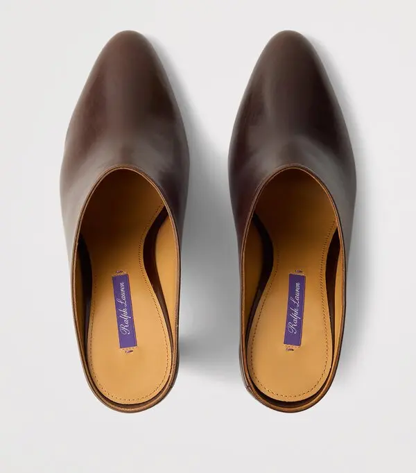 Ralph Lauren Leather Ashtyn Mules 95