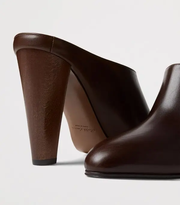 Ralph Lauren Leather Ashtyn Mules 95