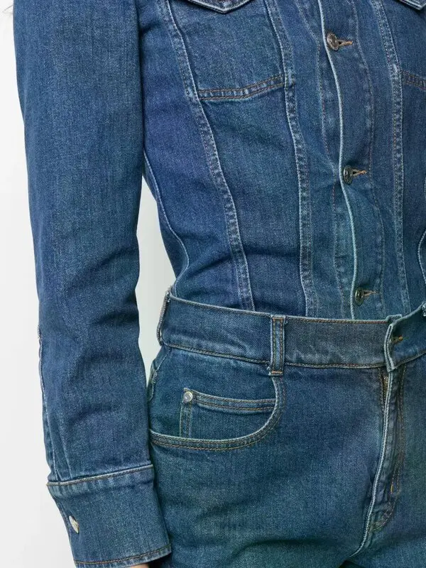Stella McCartney Dark Vintage Wash Denim Jumpsuit