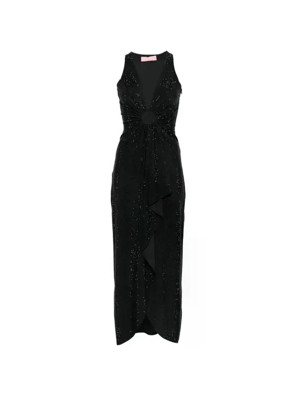 TWENTY FOURHAITCH Sleeveless Sequined Midi Dress
