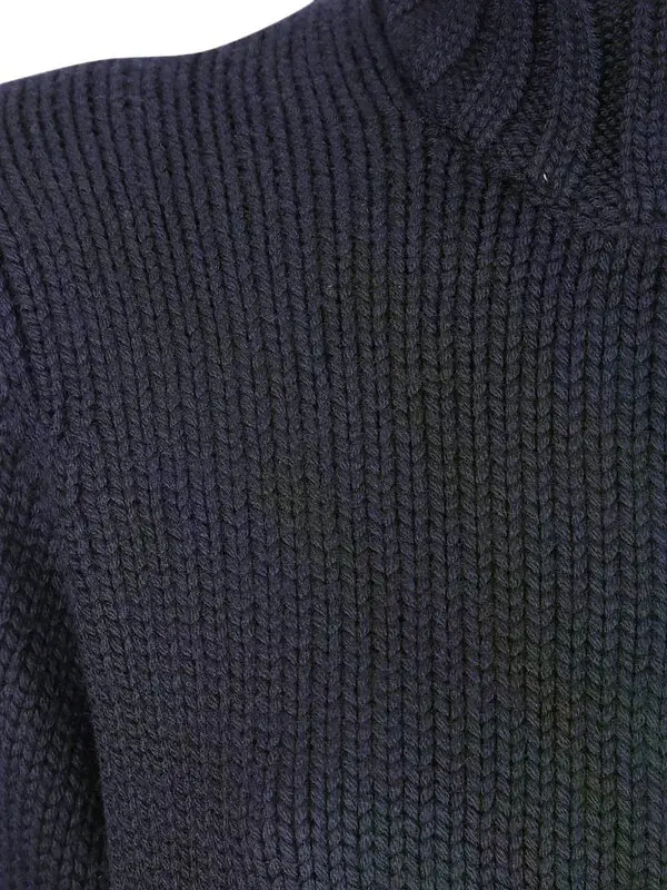 Labo.art Monte Ribbed-knit Zip-up Cardigan - Blue