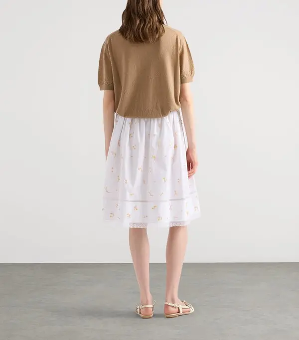 Prada Cashmere Short-sleeve Sweater
