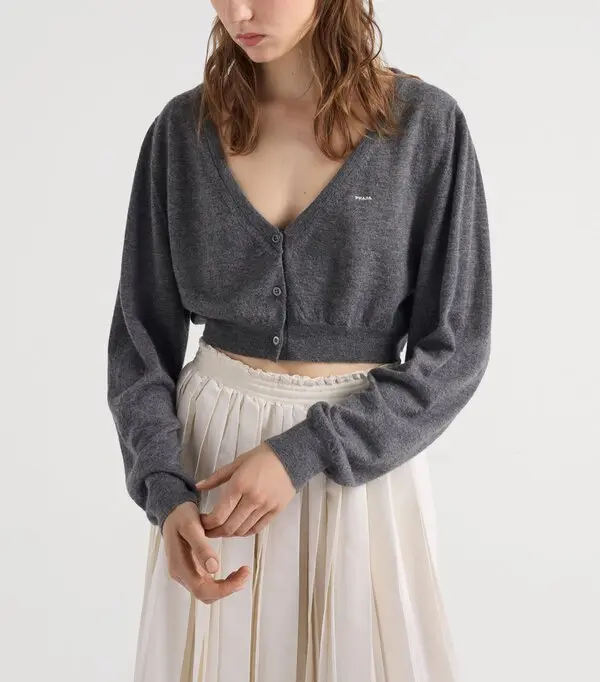 Prada Cashmere Cropped Cardigan