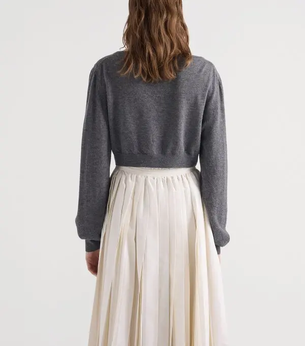 Prada Cashmere Cropped Cardigan