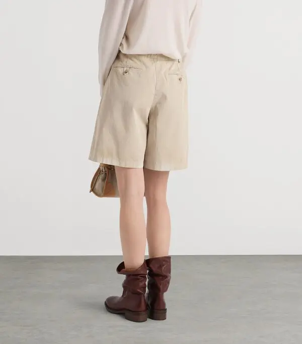 Prada Cotton Gabardine Shorts