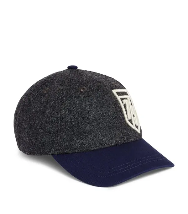Bonpoint Embroidered Logo Baseball Cap - Grey