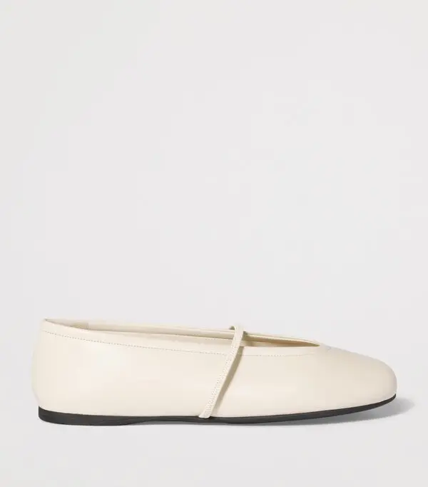 Miu Miu Nappa Leather Mary Jane Ballet Flats
