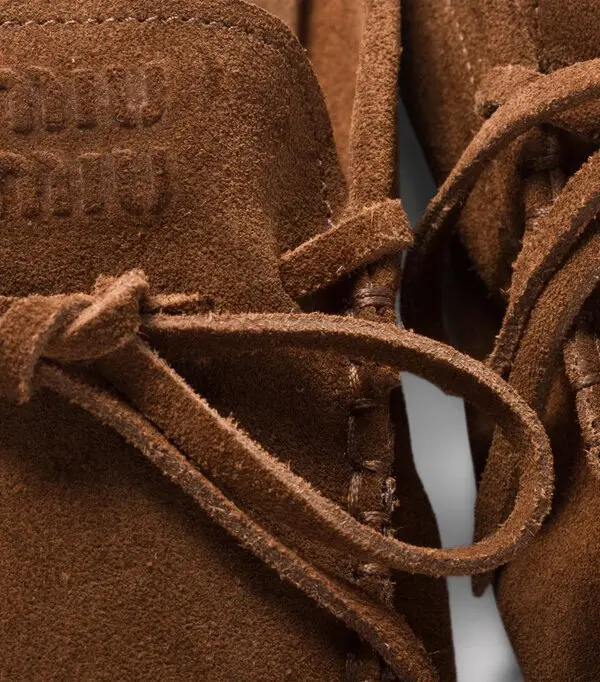 Miu Miu Suede Deck Mules