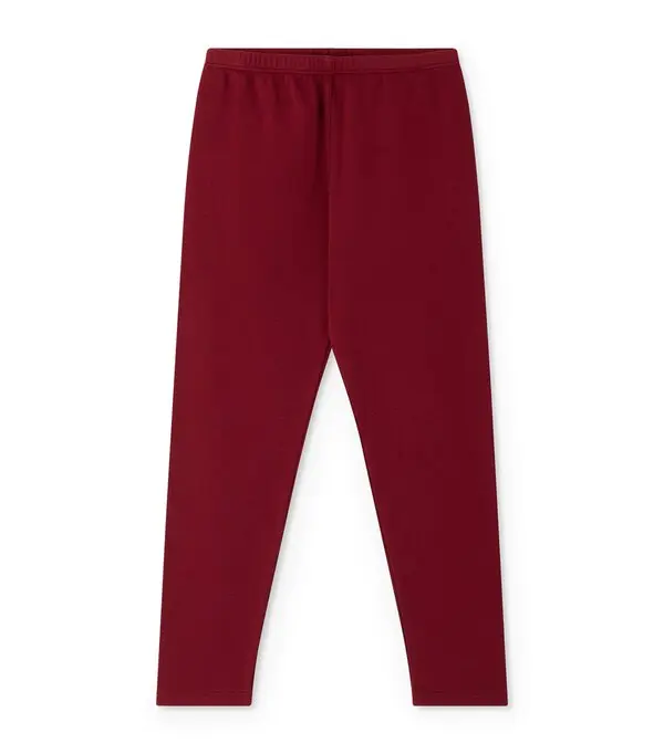 Bonpoint Cotton Leggings - Burgundy