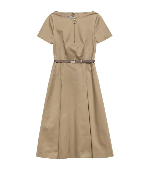 Prada Cotton Belted Mini Dress