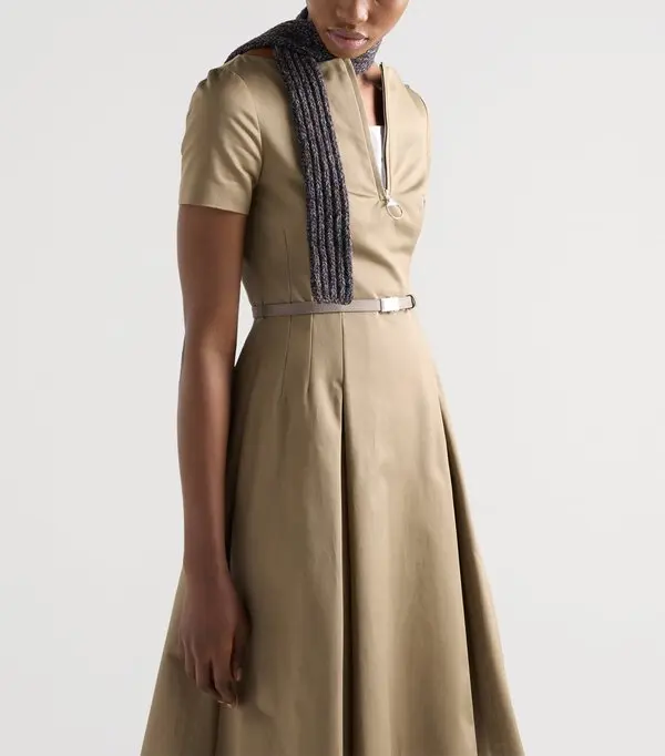 Prada Cotton Belted Mini Dress