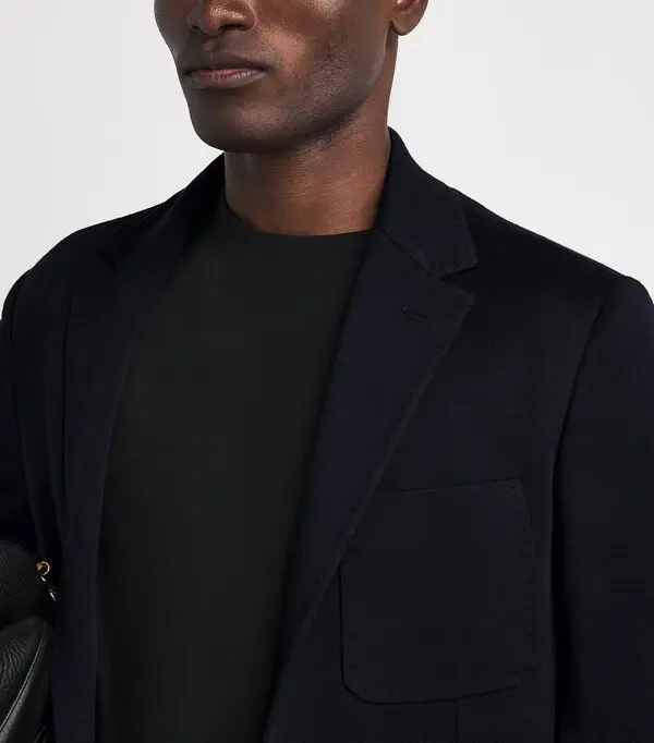 Canali Wool Jersey Knit Blazer