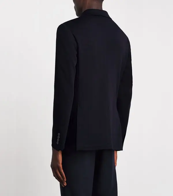 Canali Wool Jersey Knit Blazer