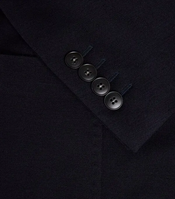 Canali Wool Jersey Knit Blazer