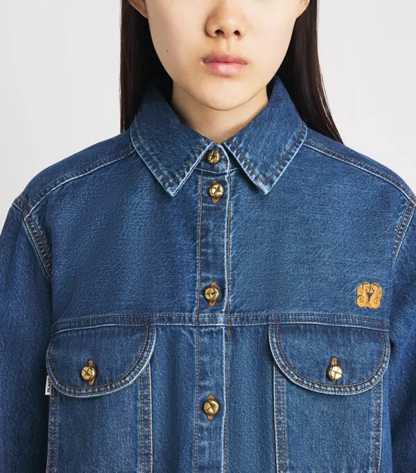 BLAZÉ MILANO Nariida Berber Denim Shirt