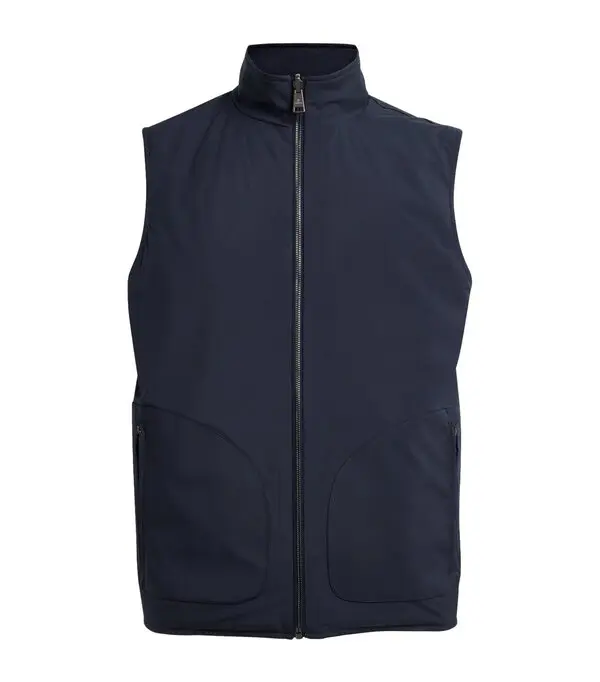 FIORONI CASHMERE Virgin Wool Down Reversible Gilet