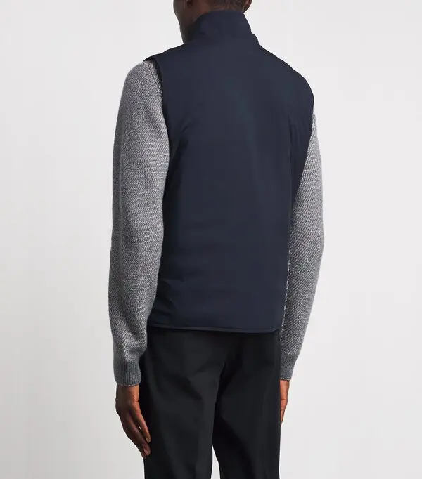 FIORONI CASHMERE Virgin Wool Down Reversible Gilet