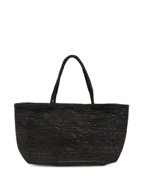 SOPHIE DIGARD Woven-design Tote Bag - Black