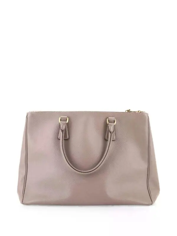 Prada Double Zip Lux Saffiano Leather Large Tote Bag