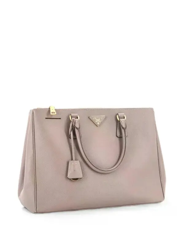 Prada Double Zip Lux Saffiano Leather Large Tote Bag