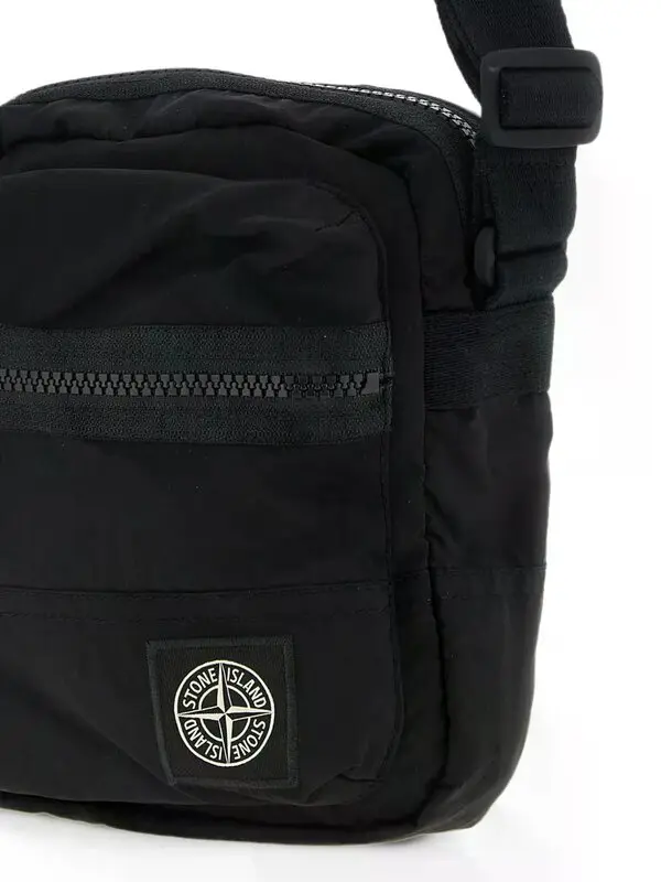 Stone Island Coated Nylon Metal Crossbody Bag - Black