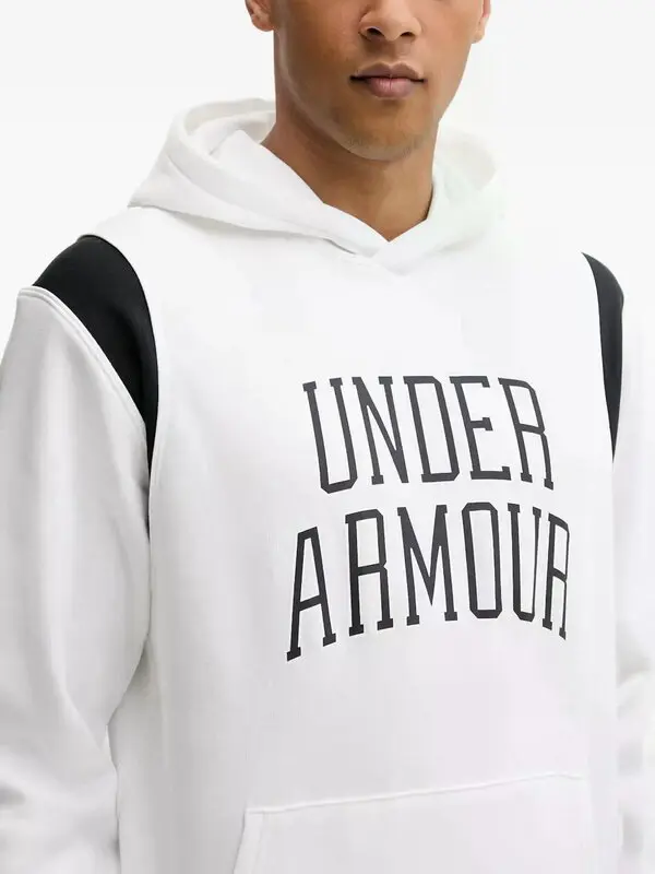 Under Armour Rival Logo-print Panelled Hoodie