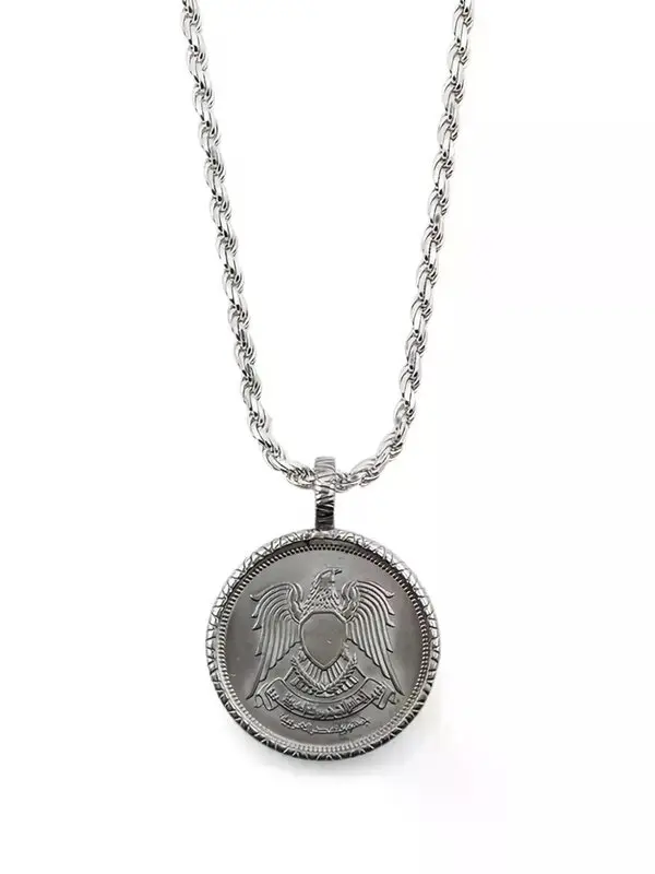 ZAMANI JEWELRY Egypt Coin Rope-chain Necklace - Silver