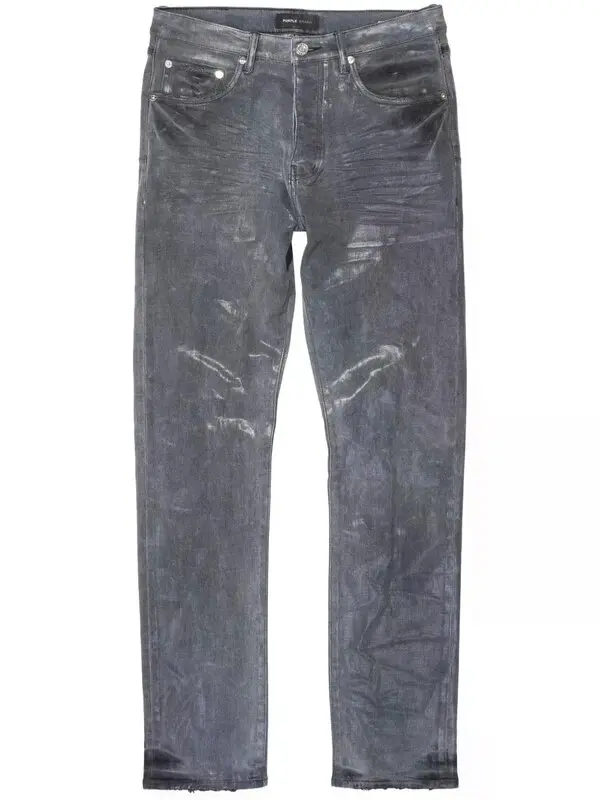 PURPLE BRAND P005 Faded-effect Slim Jeans - Grey