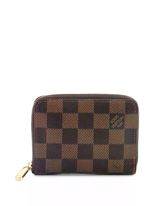LOUIS VUITTON Zippy Coin Purse Damier Pouch