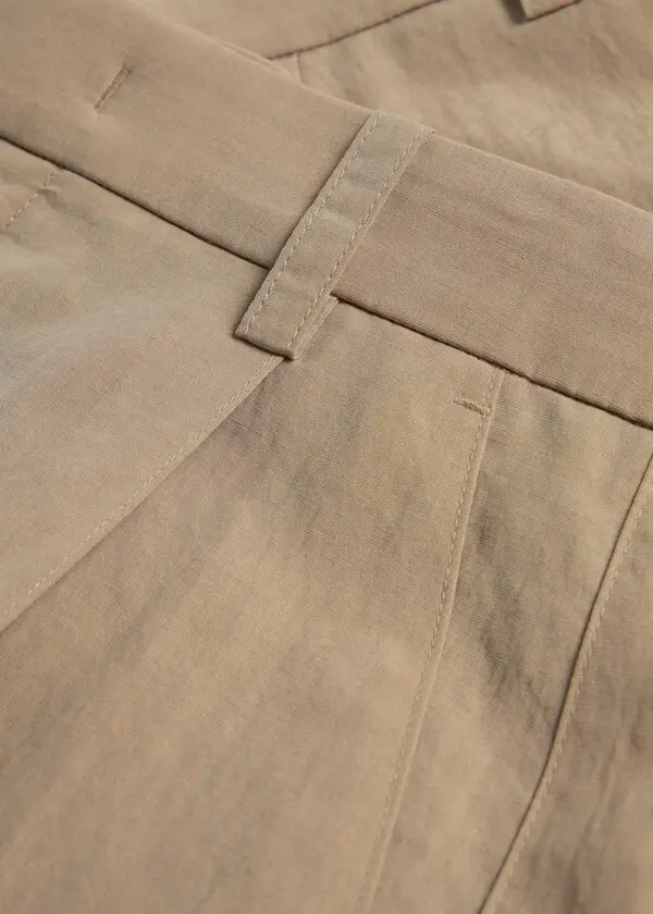 Vince Pleated Wide-leg Woven Trousers